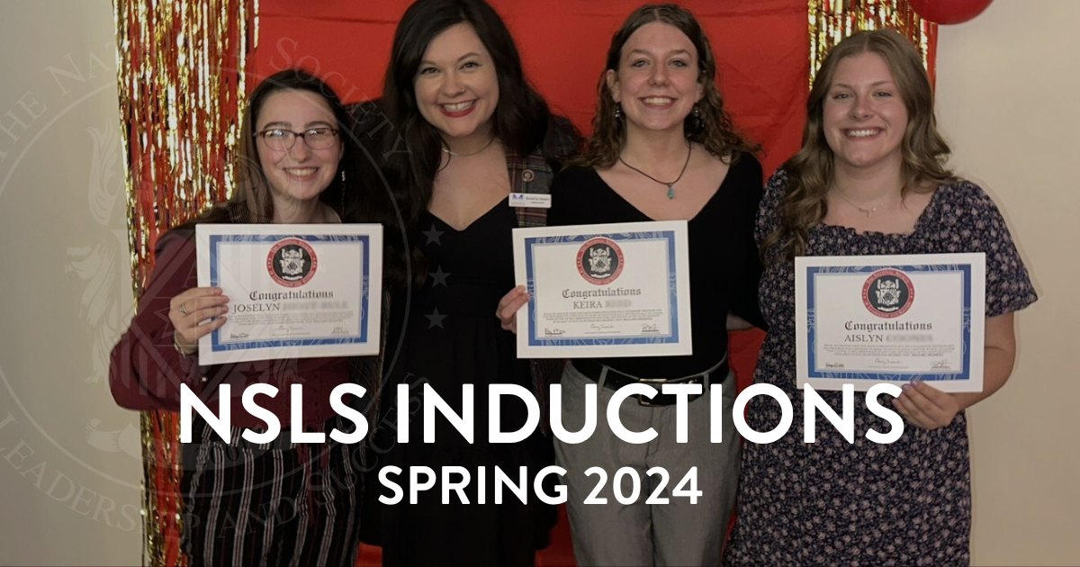 Celebrating Spring 2024 NSLS Inductions